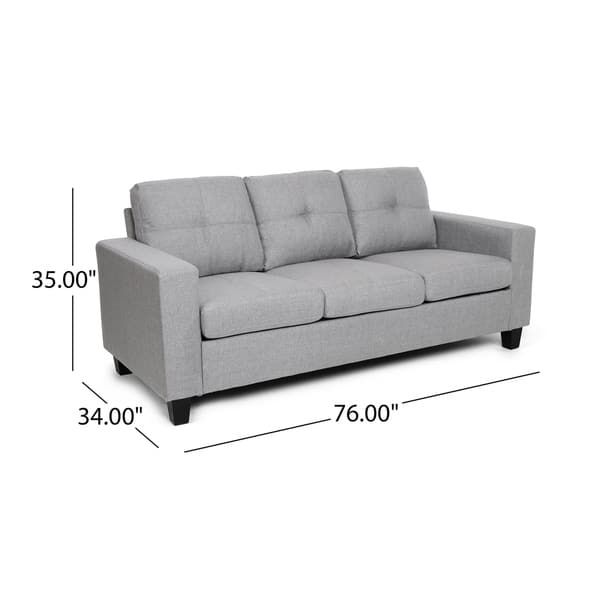 Bowden Polyester Three-seater Sofa by Christopher Knight Home - Bed ...