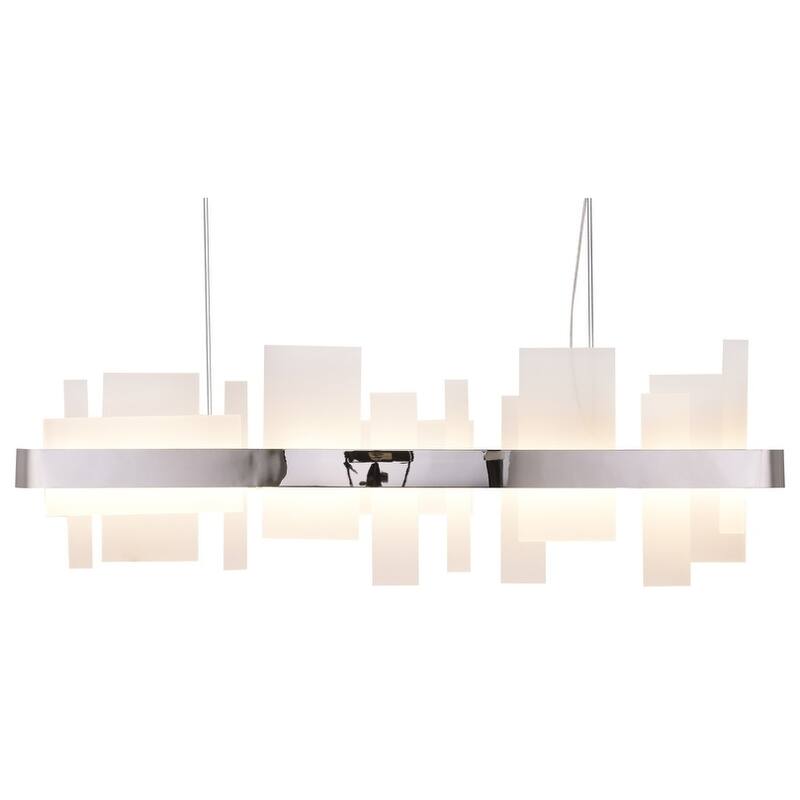 Chrome Metal LED Lighting with Acrylic Blocks - Bed Bath & Beyond ...