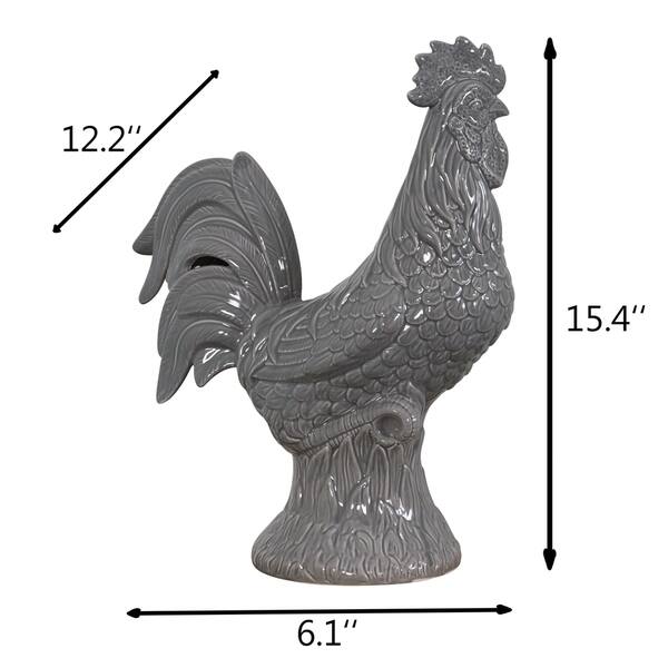 Americana Grey Rooster Statue - Bed Bath & Beyond - 27588365