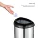 Nine Stars open top stainless steel trash can with black trim - Bed ...