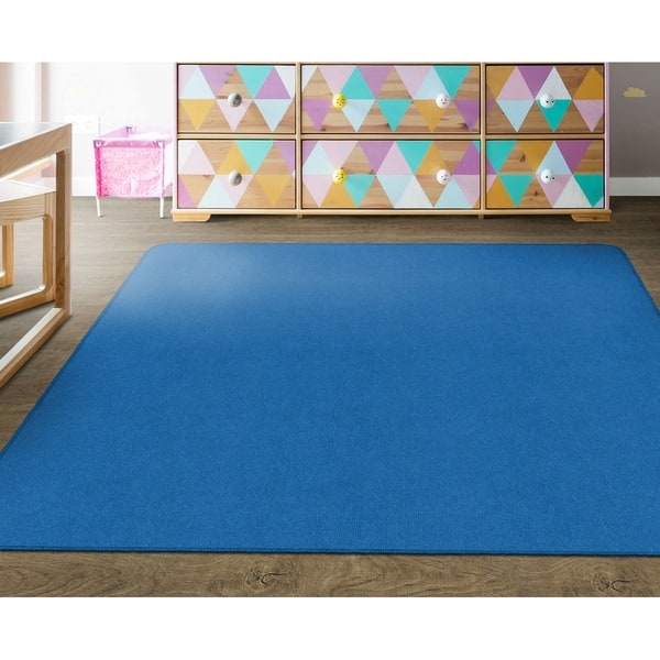 Flagship Carpet Amerisoft School Classroom Square Rug, Royal Blue - 6 ...