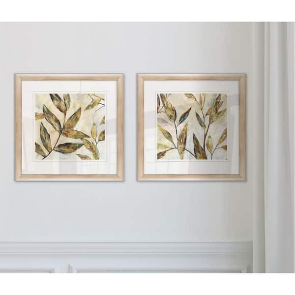 Gilded Leaves I -Framed Set - Bed Bath & Beyond - 27599306