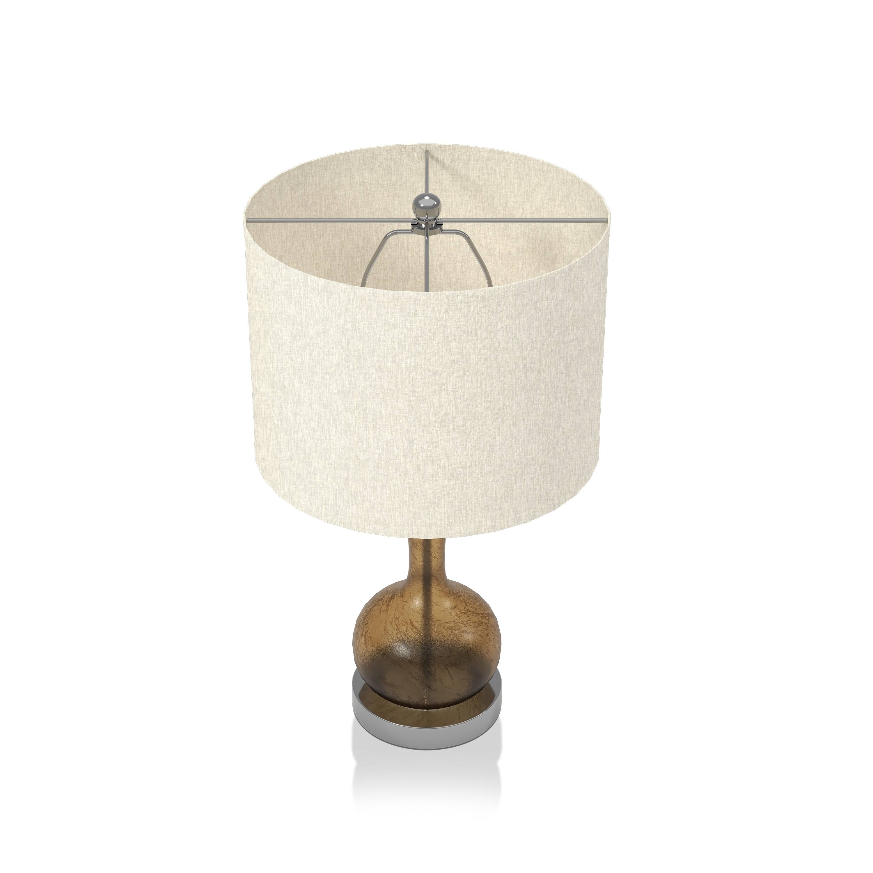 Homer Contemporary Amber Glass On-Off Switch Table Lamp by The Curated ...
