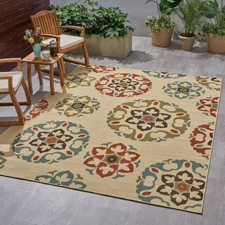 Shiloh Outdoor Medallion Area Rug by Christopher Knight Home - Bed Bath ...