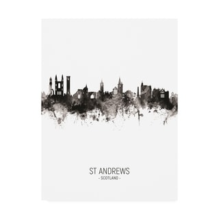 Michael Tompsett 'St Andrews Scotland Skyline Portrait II' Canvas Art ...