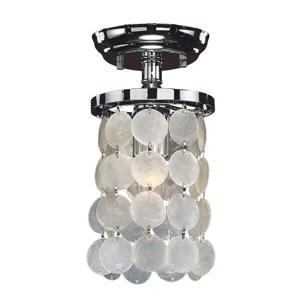 1 Light Capiz Shell Flush Mount | Bayside 636 - Bed Bath & Beyond ...