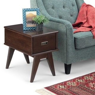 WYNDENHALL Tierney SOLID HARDWOOD 14 inch Wide Rectangle Mid Century ...