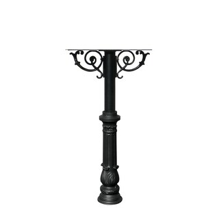QualArc The Hanford Twin Mailbox Post System with Scroll Supports ...