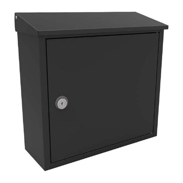 QualArc Allux 400 Top Loading Wall Mount Locking Mailbox in Black - Bed ...