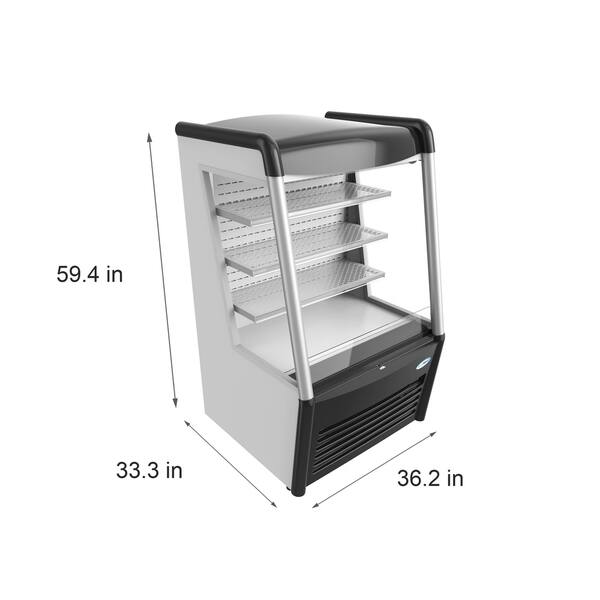 KoolMore 36" Open Air Merchandiser Grab and Go Refrigerator with LED ...