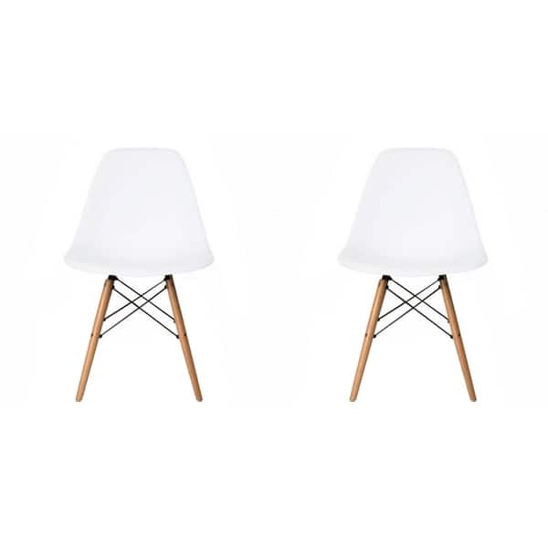 Mid-Century Modern Eiffel Style Dining Chair with Wood Legs - Bed Bath ...