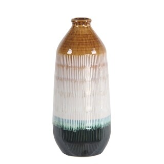 Privilege Large Ceramic Beige Top Vase - Bed Bath & Beyond - 27664727