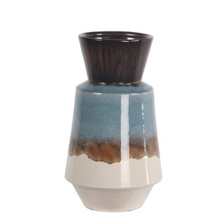 Privilege Large Blue Ceramic Vase - Bed Bath & Beyond - 27664742