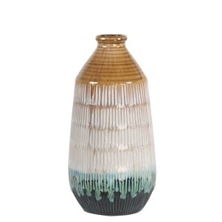 Privilege Small Ceramic Beige Top Vase - Bed Bath & Beyond - 27664750