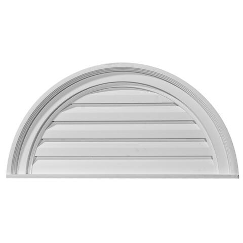 Half Round Gable Vent Louver - Overstock - 27664931