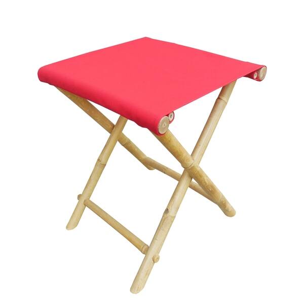 Red Bamboo luggage rack / Stool - Bed Bath & Beyond - 27701194