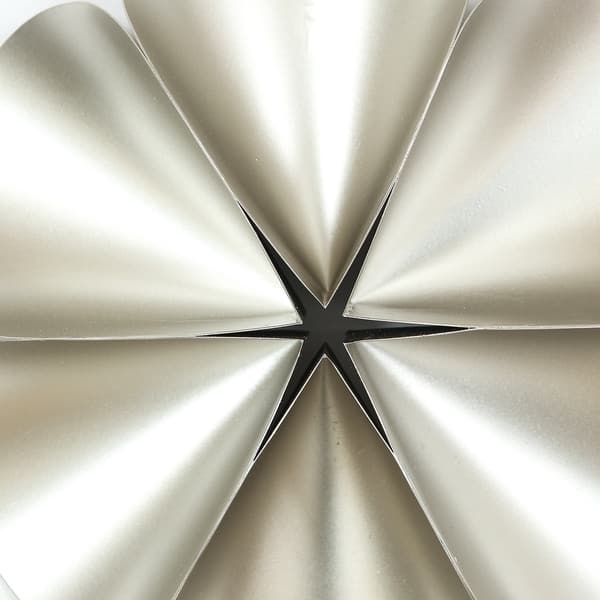 3pc Silver Flower Metal Wall Decor - Bed Bath & Beyond - 27704425