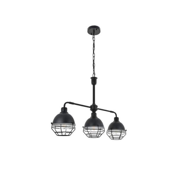 Gibil 3 light Black Pendant - Bed Bath & Beyond - 27704681