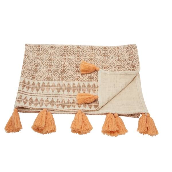 The Curated Nomad Alexandria Bohemian Loop Shag Throw Blanket - Bed ...