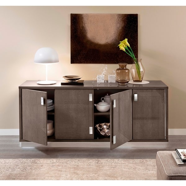Luca Home Silver Birch Buffet Table - Bed Bath & Beyond - 27775647