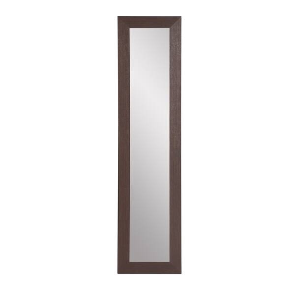 Modern Farmhouse Dark Brown Slim Full Length Mirror - Dark Brown - Bed ...