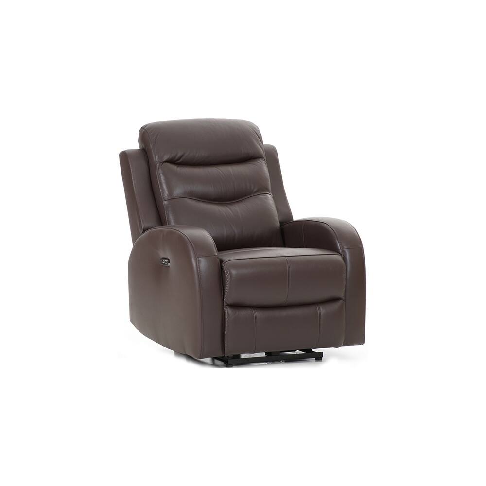 Intercon Milano Chocolate Leather Power Reclining Chair - Overstock ...