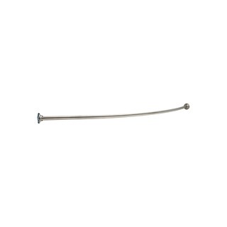 Delta 1" X 6 Foot Shower Rod With Brackets - 6" Bow Stainless (42206-SS ...