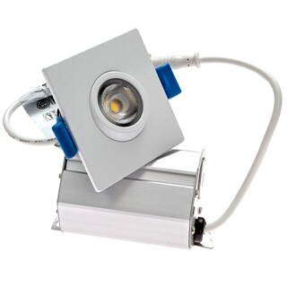 (3 Pack) 2 Inch Square Gimbal LED Recessed Light With Junction Box, 5W ...