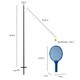 Rope Ball Tether Swing Game- Complete Set with Pole, 2 Racquets, and ...