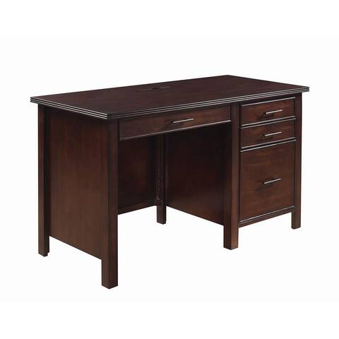 Youngstown Traditional Red Brown Office Desk - Overstock - 27870751