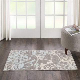 Nourison Jubilant Paint Splatter Grey/Multicolor Area Rug - 2' x 4 ...