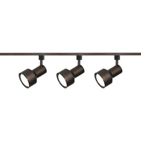 3-Light Track Kit Gmbal Rng MR16 Blk - Overstock - 27871379