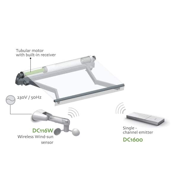 ALEKO Wind and Sun Sensor for Motorized Retractable Awning - On Sale ...
