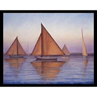 FRAMED Skipjack by Karl Soderlund 28x22 Art Print Poster Sailing Ocean ...
