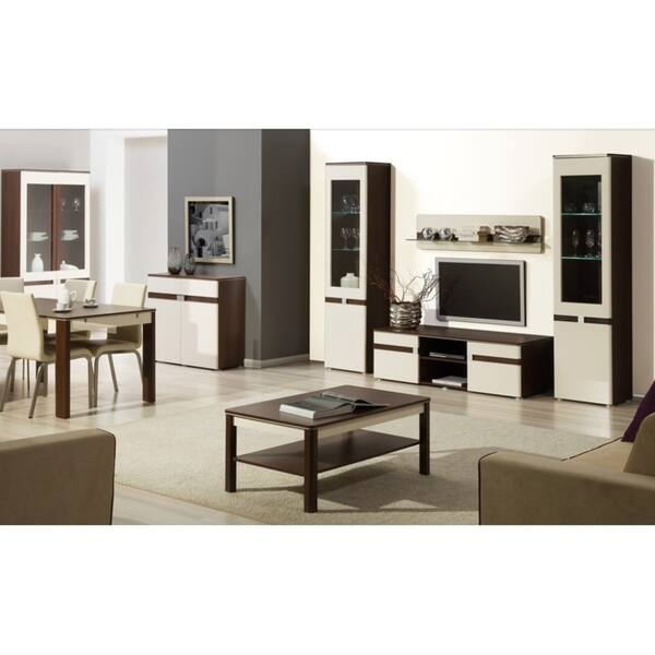 REI Malaga Cherry/Beige Wall Shelf - Bed Bath & Beyond - 27889123