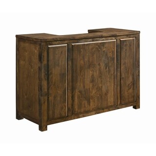 Hugh Traditional Rustic Oak Bar Unit - Bed Bath & Beyond - 27913998