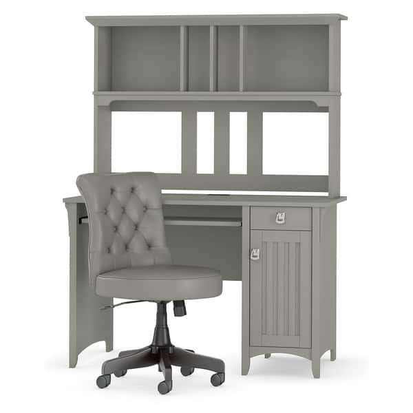Bush Furniture Salinas 48W Computer Desk with Hutch and Office Chair ...