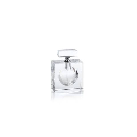 "Amari" 6" Tall Double O Glass Perfume Bottle - Overstock - 16724230