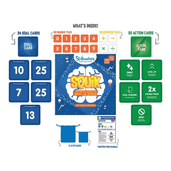 Skillmatics Educational Game SQUIK-The Math Edition - Bed Bath & Beyond ...