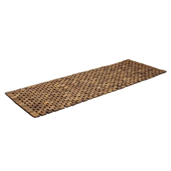 Entryways Exotic Wood Roosevelt Table Runner, Handmade, Brown - Bed ...