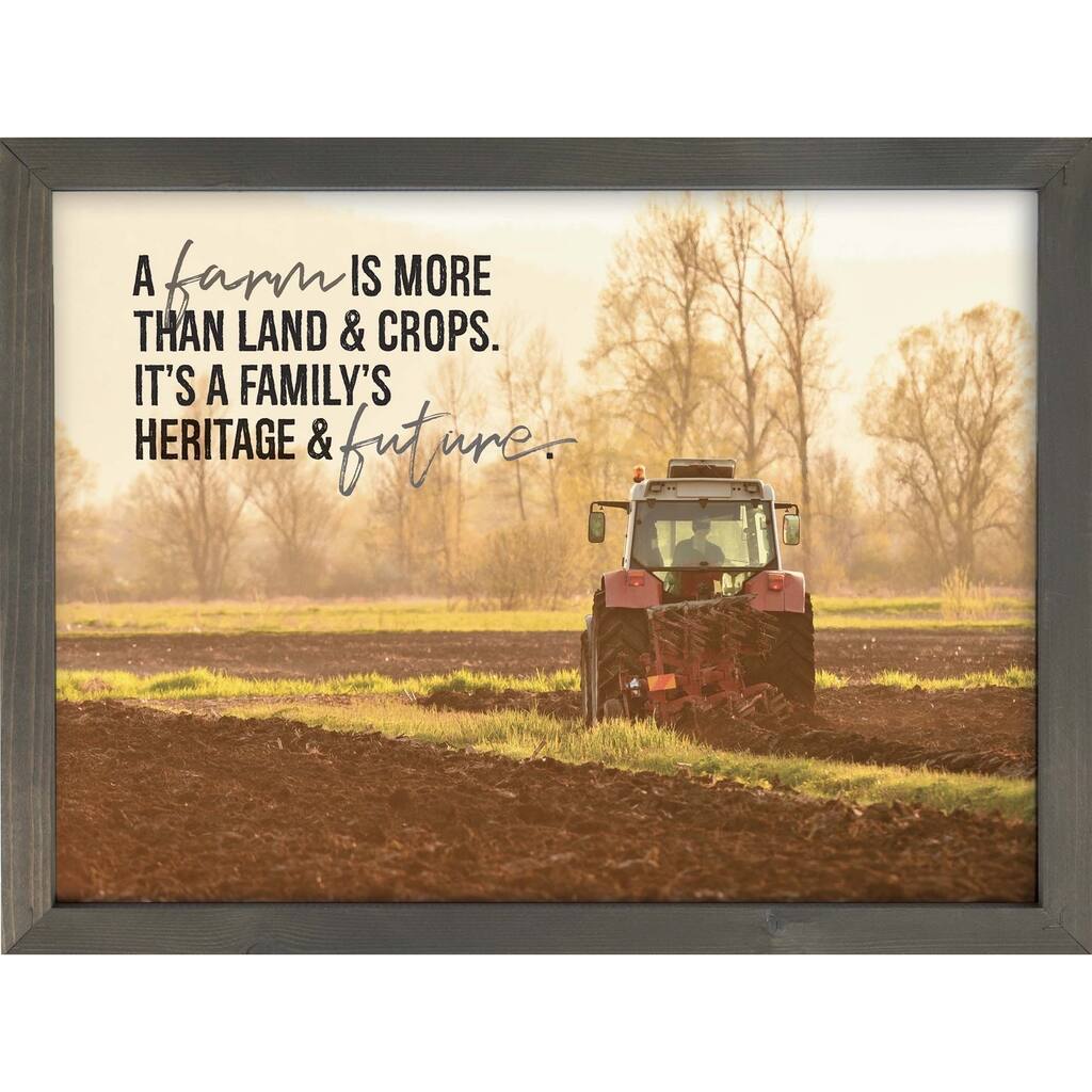 A Farm Is More Than Land & Crops Framed Art - N/A - Overstock - 27995371