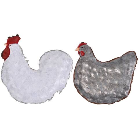 Chicken Ottoman Tray Set - Overstock - 28004333