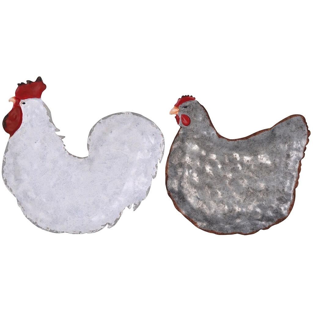 Chicken Ottoman Tray Set - Overstock - 28004333