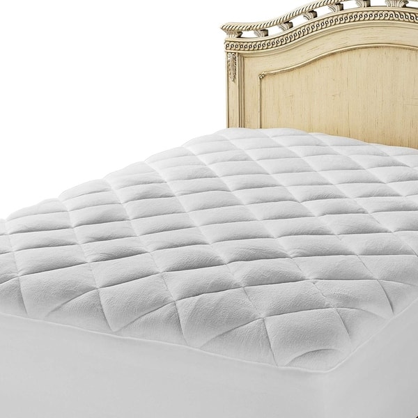 Double Puff Mattress Pad - White - Bed Bath & Beyond - 28022831