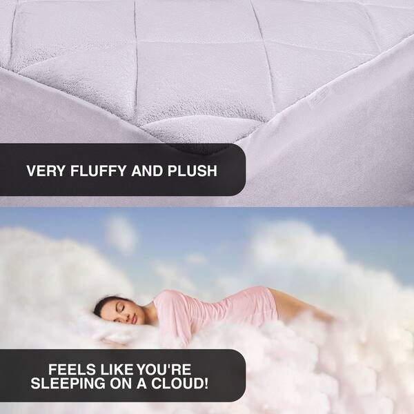 Double Puff Mattress Pad - White - Bed Bath & Beyond - 28022831