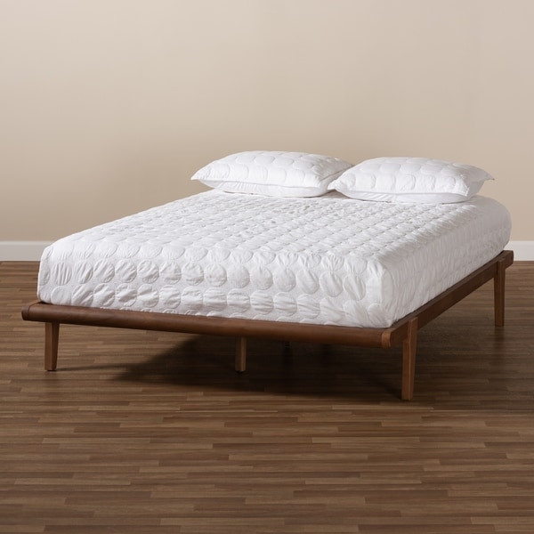 Carson Carrington Ulva Walnut Wood Platform Bed Frame On Sale Bed Bath Beyond 28029600
