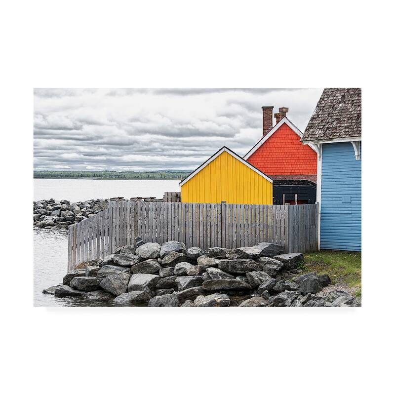 Chuck Burdic 'Coastal Geometry' Canvas Art - Overstock - 28030017