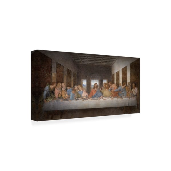 Leonardo Da Vinci 'The Last Supper Da Vinci' Canvas Art - On Sale - Bed ...