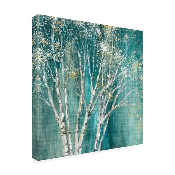 Julia Purinton 'Blue Birch Flipped' Canvas Art - Bed Bath & Beyond ...