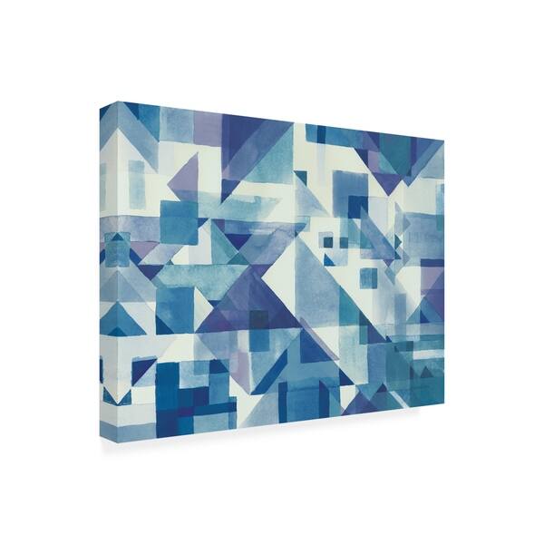 Wild Apple Graphics 'Try Angles I Blue' Canvas Art - Bed Bath & Beyond - 28031346